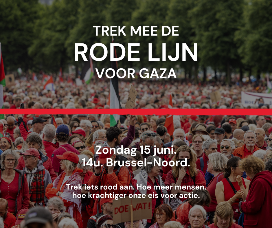 Actie | Trek mee de rode lijn voor Gaza - SAAMO